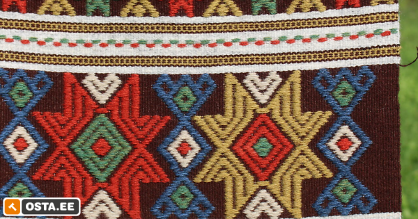 Tikitud vaip / laudlina / diivanipadja kate. Muhu mänd jm (199796287 ...