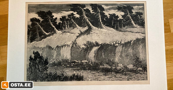 Esko Lepp Kose-Lükati akvatinta (229811774) - Osta.ee