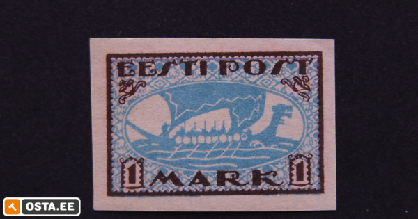 Eesti postmark 1919-20, Viikinglaev, 1m** (210993058) - Osta.ee