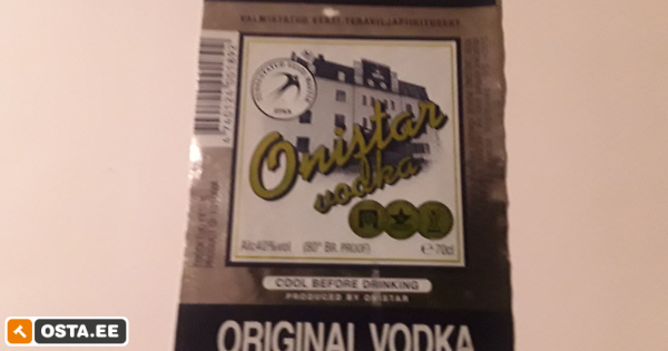Onistar vodka silt 70 cl (212250542) - Osta.ee