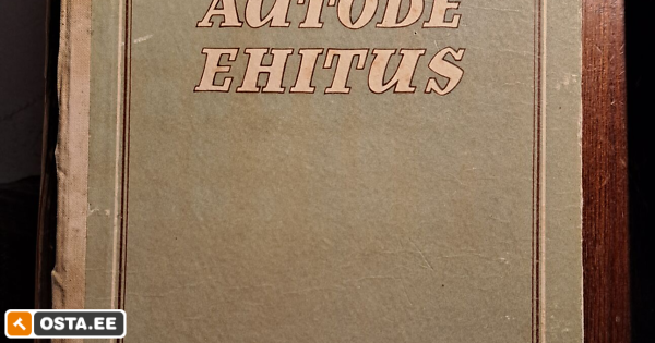 Raamat Autode ehitus (199969790) - Osta.ee