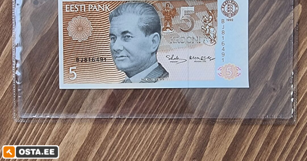 5 Eesti kroon 1992 PMG 68 TOP POP (227787965) - Osta.ee