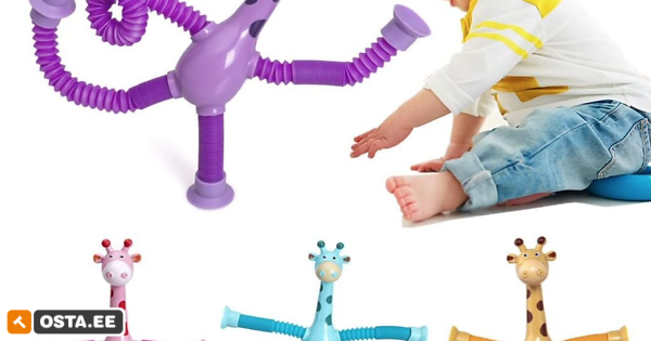 Mängutoru-tuba LED valgustusega kaelkirjak Fidget Tube mäng (203525926 ...