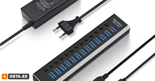 MEGA! Toiteallikaga USB-jaotur Rshtech! UUEVÄÄRNE! (187397933) - Osta.ee