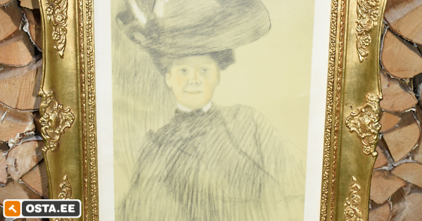 KUNSTIOKSJON NR 19/22 - VÄGA UHKE KULLATUD PUIDUST RAAM ! (202001155 ...