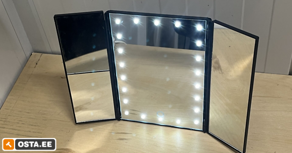 Valgustusega peegel, töötab patareidega (207456037) - Osta.ee