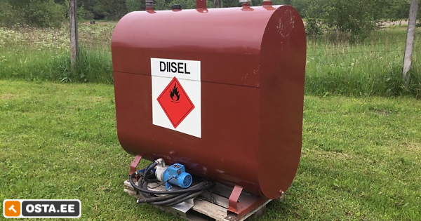 Kütusemahuti 1200 L koos pumbaga (139945337) - Osta.ee