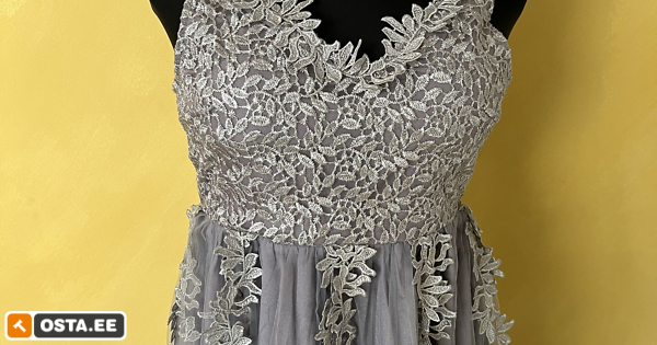 Ilus pidulik hall kleit, uus kandmata, suurus S (nr. ca 36) (202260384 ...