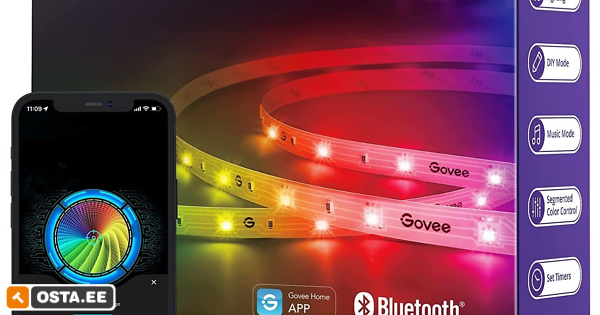 Nutikas LED valgusriba / Govee RGBIC ribavalgusti 10m (200973183) - Osta.ee