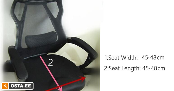 Kontoritooli istmekate, elestaan, 45-48 x 45-48cm (195132341) - Osta.ee