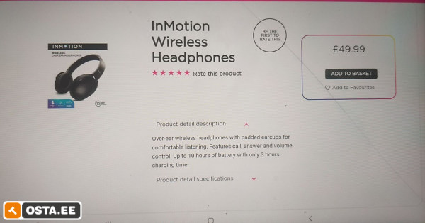 InMotion Wireless kõrvaklapid. (191422670) - Osta.ee