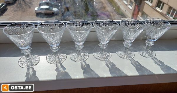 Nõukaaegsed kristallist pokaalid 6 tk. (179382719) - Osta.ee