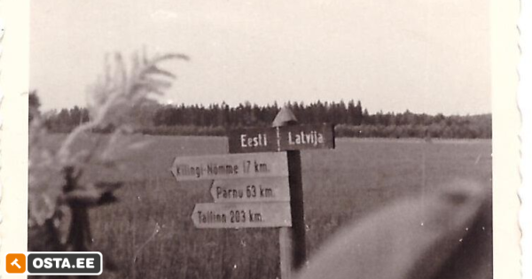 EW originaalfoto Eesti-Läti piir,Pärnu 63km,Kilingi-Nõmme 17 (202951623 ...