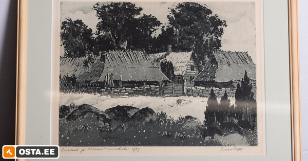 Esko Lepp, , "Kadakad ja kiviaiad" akvatinta (211399324) - Osta.ee