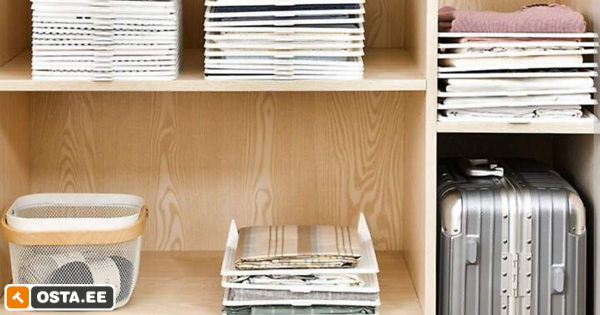 2tk komplektis Uus riidekapi organiseerija (206154657) - Osta.ee