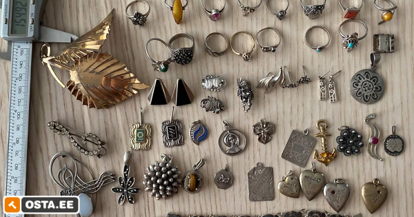 Hõbeehted 221,51 gr (46 tk). 925, 875, 916 proovi (193152063) - Osta.ee