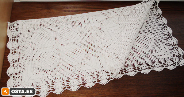 *Ilus vana peenest niidist heegeldatud linik (58 x 60cm) (199584106 ...