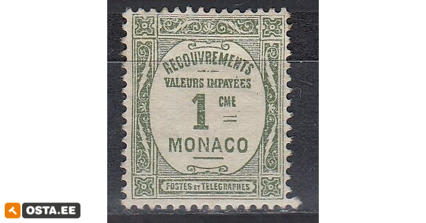 Monaco " NUMBER " 1925 oG (197479481) - Osta.ee