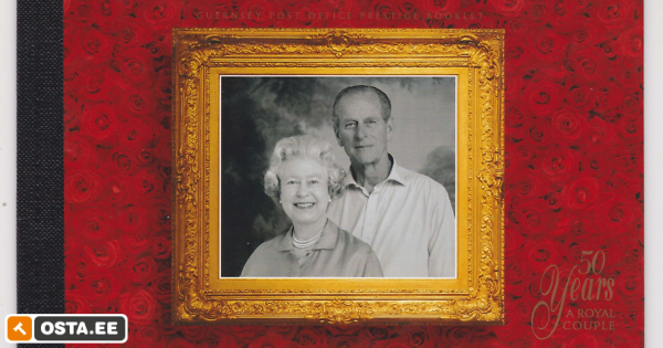 Guernsey margivihik- 50y Royal couple Elizabeth II ja Philip (198274575 ...