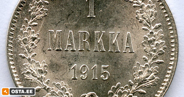 Soome 1 Markka 1915 Hõbe ilus (209014937) - Osta.ee