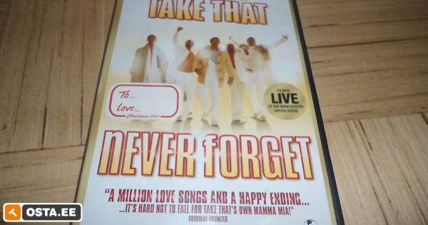 DVD Take that- never forget (07202 (192439459) - Osta.ee