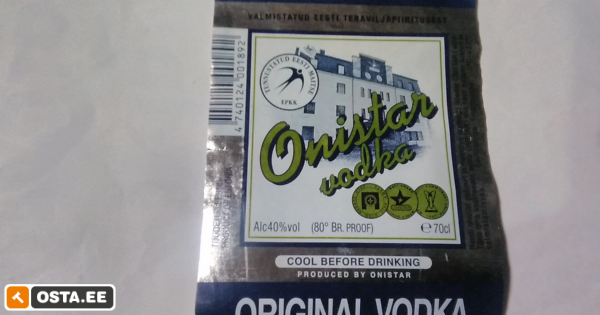 Onistar vodka silt 70 cl (198048622) - Osta.ee