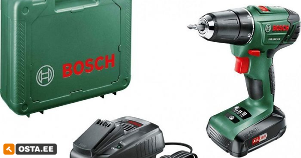 Akutrell-kruvikeeraja Bosch PSR1800 LI-2 2-akuga (191714560) - Osta.ee