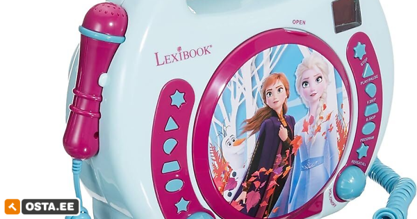 WIN! Disney's Frozen, Anna ja Elsa CD-mängija 2 mikrofoniga (208637516 ...