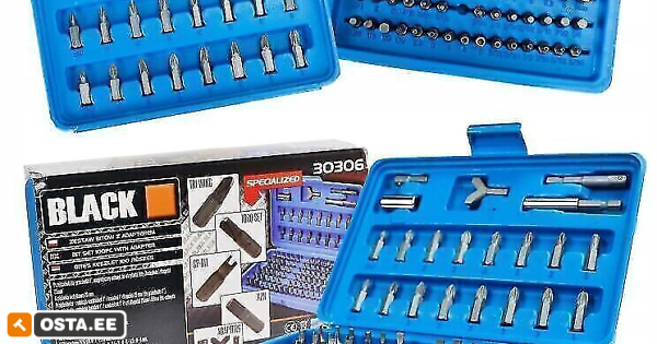 Nr 355 Otsikute komplekt 100 osa Black Tools 30306 (196784978) - Osta.ee