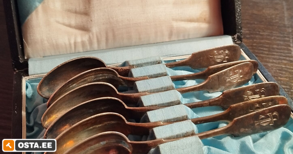 Vanad graveeringuga hõbelusikad (223225966) - Osta.ee