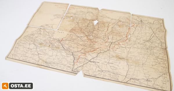 vabadussõja aegne kaart ... (192246167) - Osta.ee