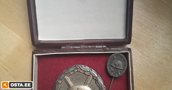 Saksa ww2 haavatumärk hõbedane + mini (216677359) - Osta.ee
