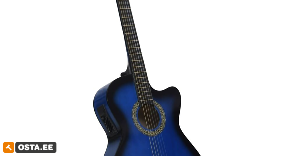 Western klassikaline kitarr ekvalaiseriga 6 keelega, sinine (152031150 ...