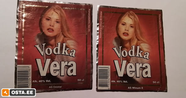 2 erinevat Onistari Vodka Vera 50 cl silti (219464041) - Osta.ee