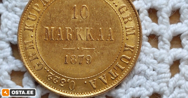Tsaarivene Soome 10 marka 1879 kuld (192828595) - Osta.ee