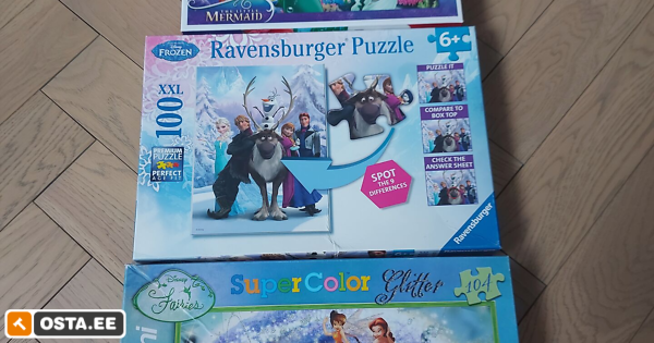 4 puzzlet 5+ tüdrukule (192389061) - Osta.ee