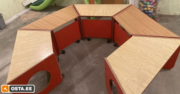 Laste lauad 5 tk, ratastel (198707706) - Osta.ee