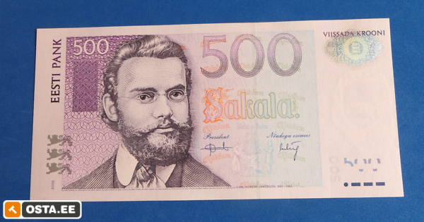 Eesti 500krooni 2000a. BL, UNC (199529904) - Osta.ee