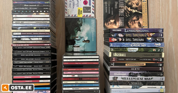 Muusikakogu filmikogu plaadikogu CD DVD VHS kassett vinüül (222559396) - Osta.ee