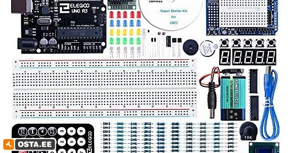 MEGA!ELEGOO Arduino IDE ühilduv keskmine stardikomplekt!UUS! (194724619) - Osta.ee