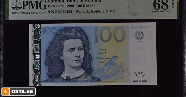 Eesti 100 krooni 1999, PMG68, TOP POP (188868415) - Osta.ee