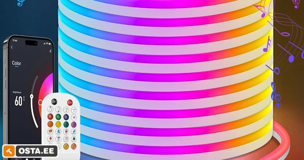 MEGA! Lamomo kaugjuhtimispuldiga neoon-LED-riba 20 m UUS! (222022944) - Osta.ee