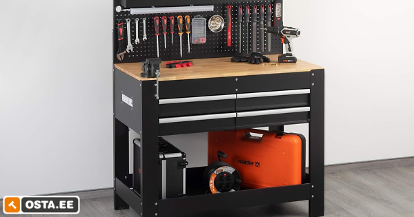 Meister Workbench 1400 x 1140 x 610 mm (226278609) - Osta.ee