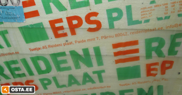 REIDEN VAHTPLAST EPS80 1200 X 1000 X 100MM (181935725) - Osta.ee