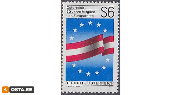 Austria 1986; lipp, EN embleem; 1 mark; puhas ** (196194639) - Osta.ee