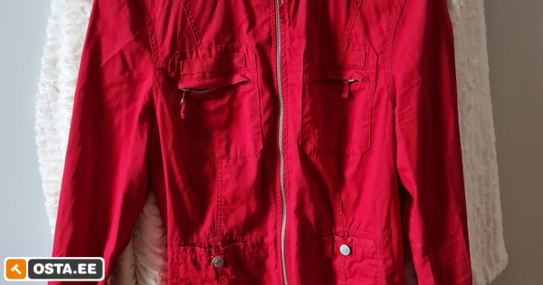 Punane lukuga jakk, s 42/44 (187917001) - Osta.ee