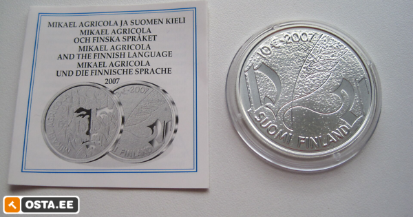 SOOME 10 EURO 2007 HÕBE (208027698) - Osta.ee