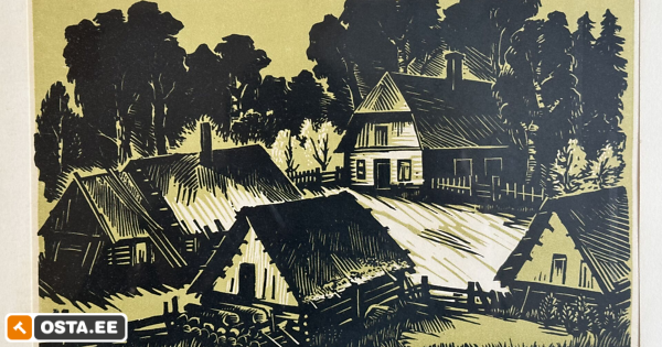 Esko Lepp - VANA TALU - 1968a. Graafika (223172964) - Osta.ee