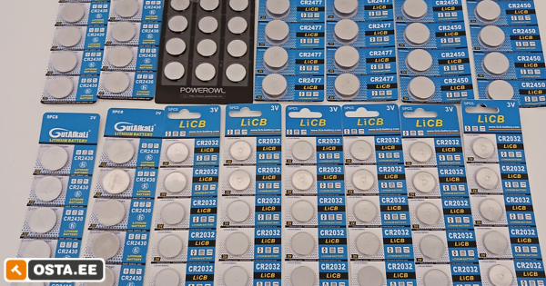 MEGA! Lithium Button Cell Batteries UUS! (195442267) - Osta.ee
