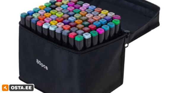 Kahepoolsed markerid-vildikad, 80 tk (204525913) - Osta.ee